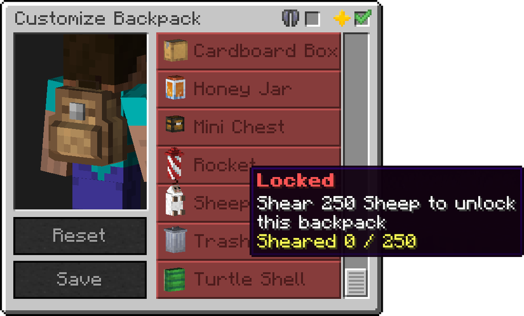 Backpacked - Minecraft Mod - Télécharger